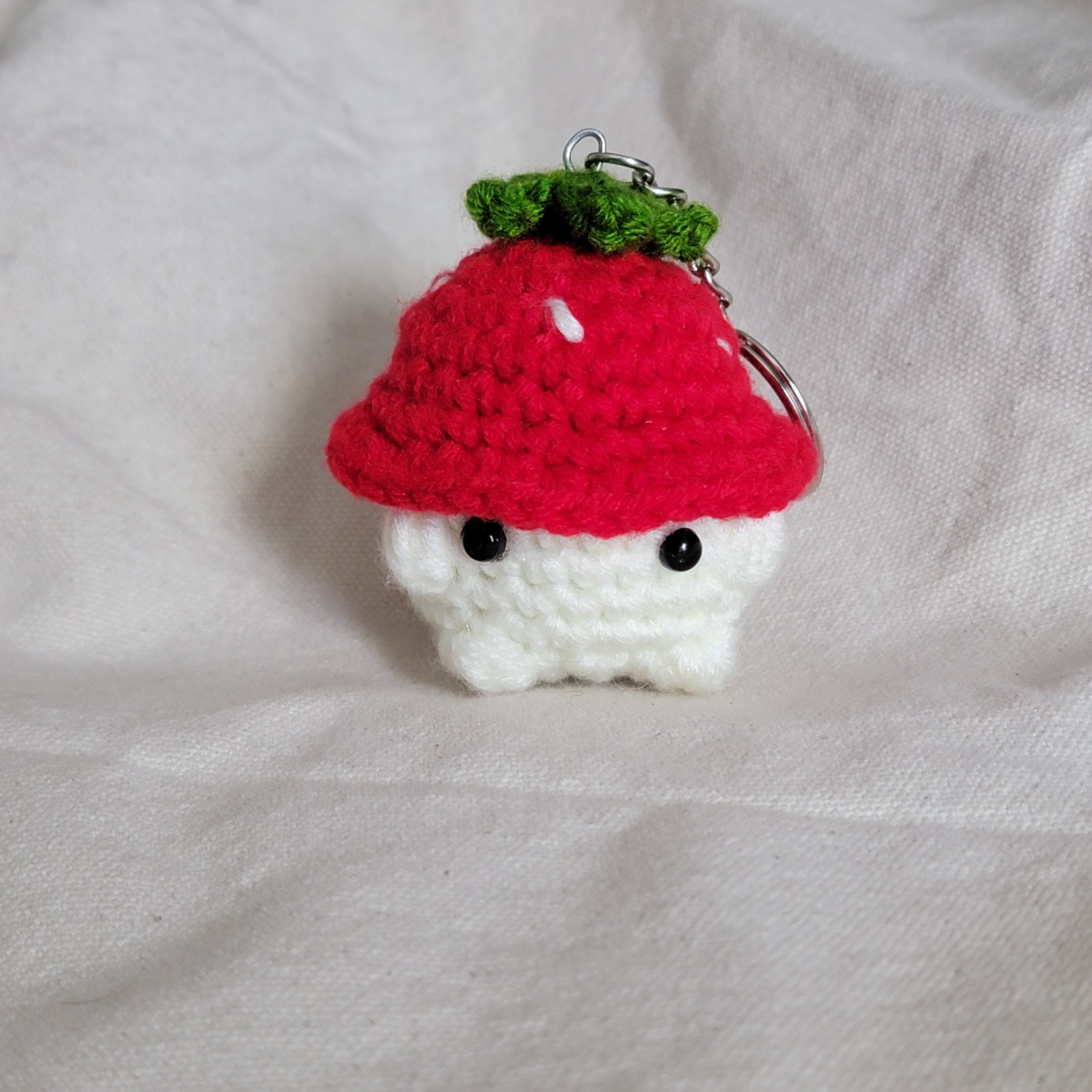 Cute Hat Mushroom Crochet Amigurumi Keychains - Etsy