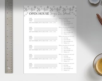 Open House Sign-in Sheet - Etsy