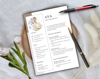 Resume CV Template | Professional CV Template | Instant Download ...
