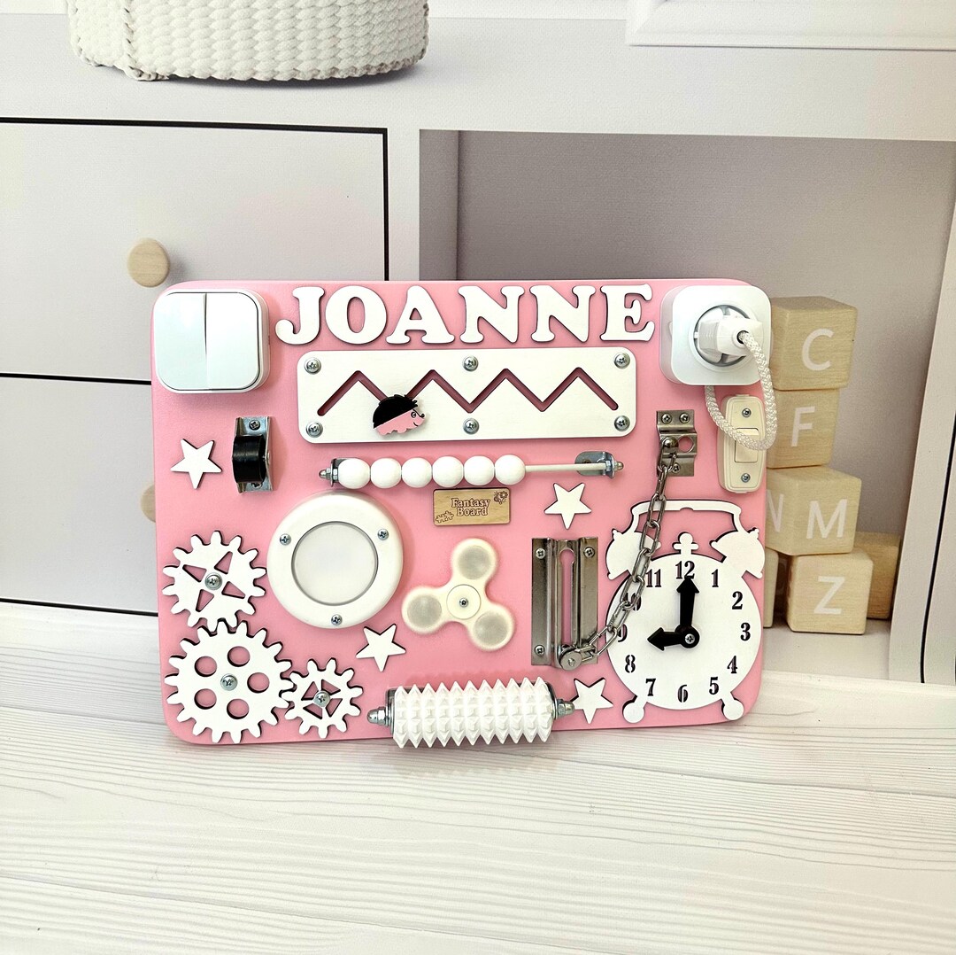 Toddler Busy Board 1 2 3 Year Old, First Birthday Gift, Fidget ...