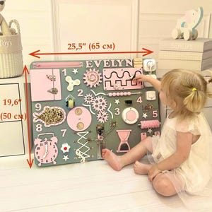 Extra Large Toddler Busy Board Wall Panels, Personalized Activity Board ...