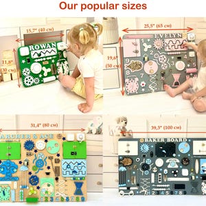 Extra Large Toddler Busy Board Wall Panels, Personalized Activity Board ...