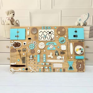 Extra Large Toddler Busy Board Wall Panels, Personalized Activity Board ...