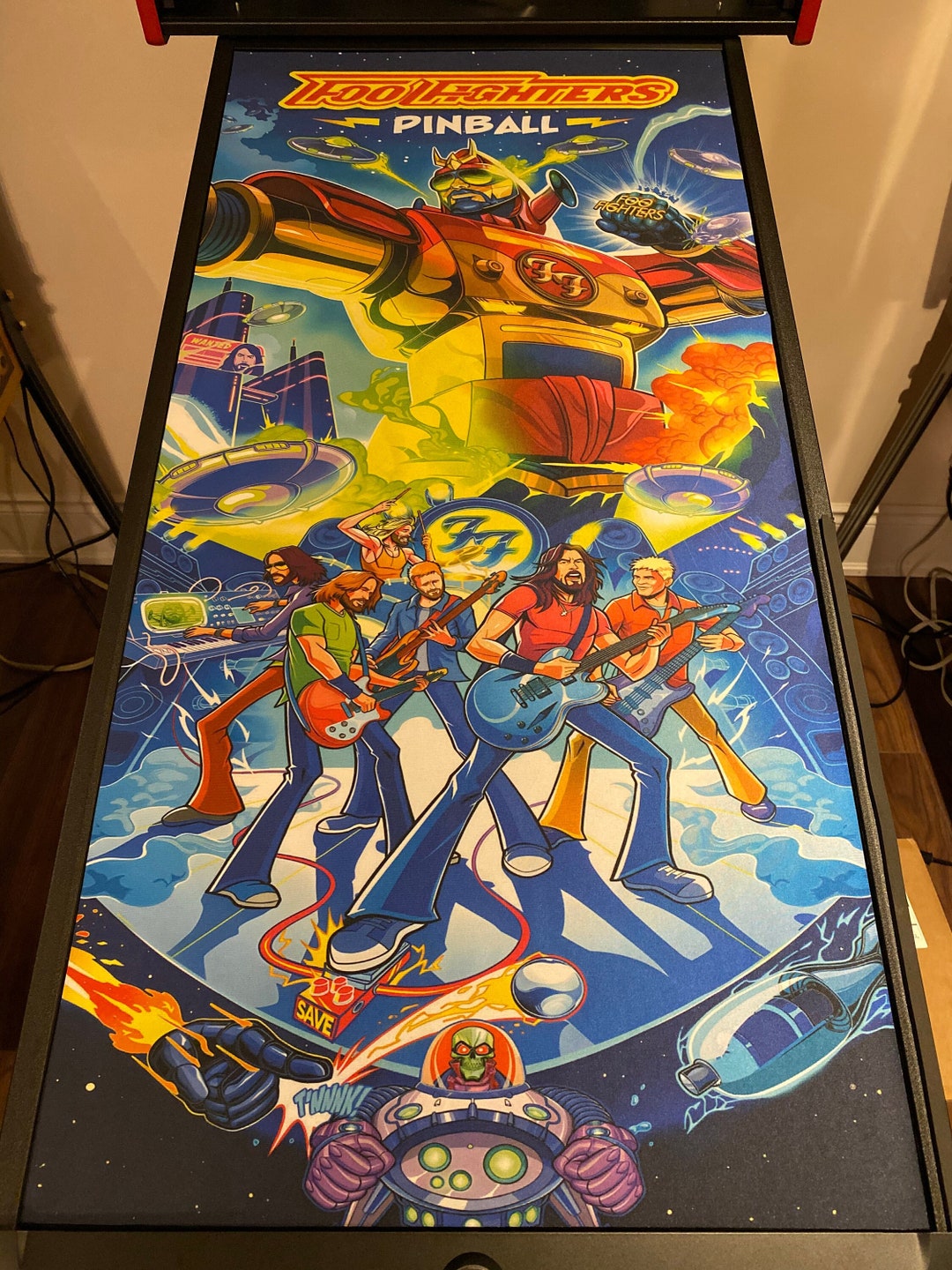 Foo Fighters Pinball Machine Glass Cover dust Cover, Protection, Game ...