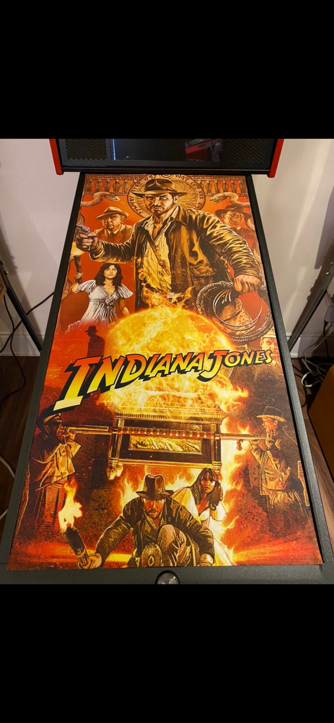 Indiana Jones Pinball Machine Glass Cover dust Cover SPECIAL PRICE ...