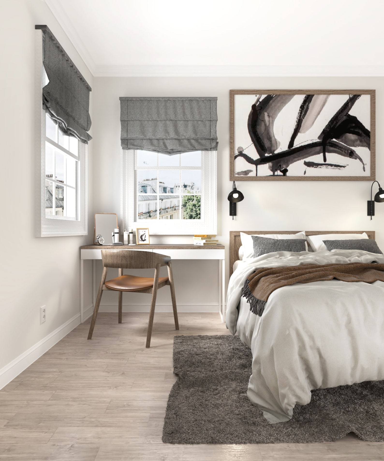 Bedroom Render, Residential Design, Room Design, Residential 3D ...