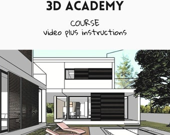 House Project 3D Academy Sketchup Course for Beginners, 24 Pages PDF ...