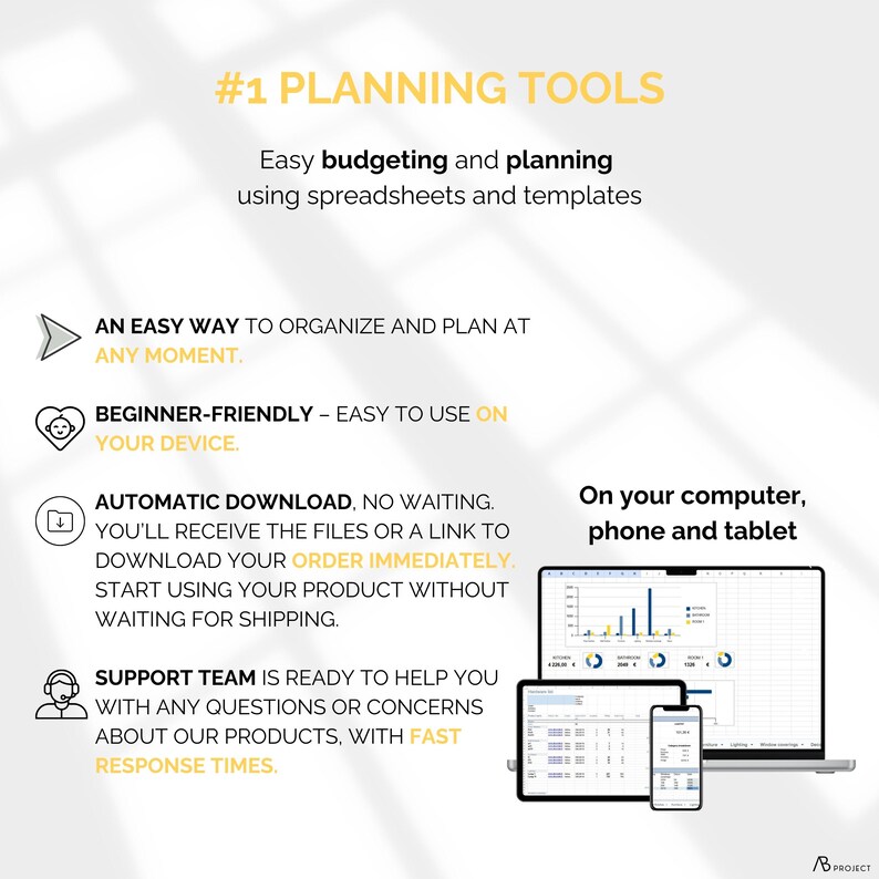 Interior Design Purchase List – Home Products Order Tracker, Google ...