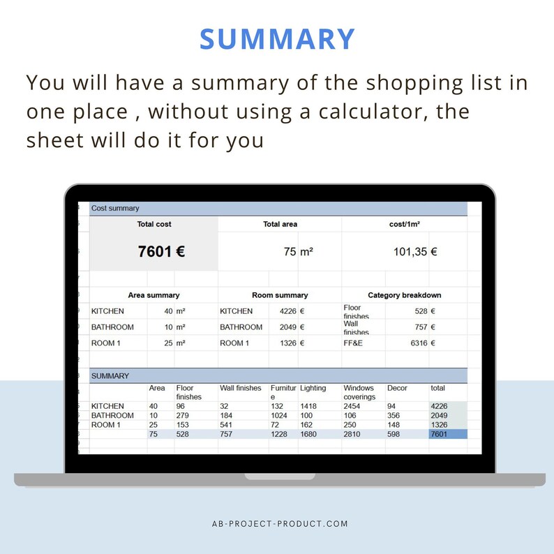 Order List Template Interior Design Order List House Products Purchase Sheet Google Spreadsheet ...