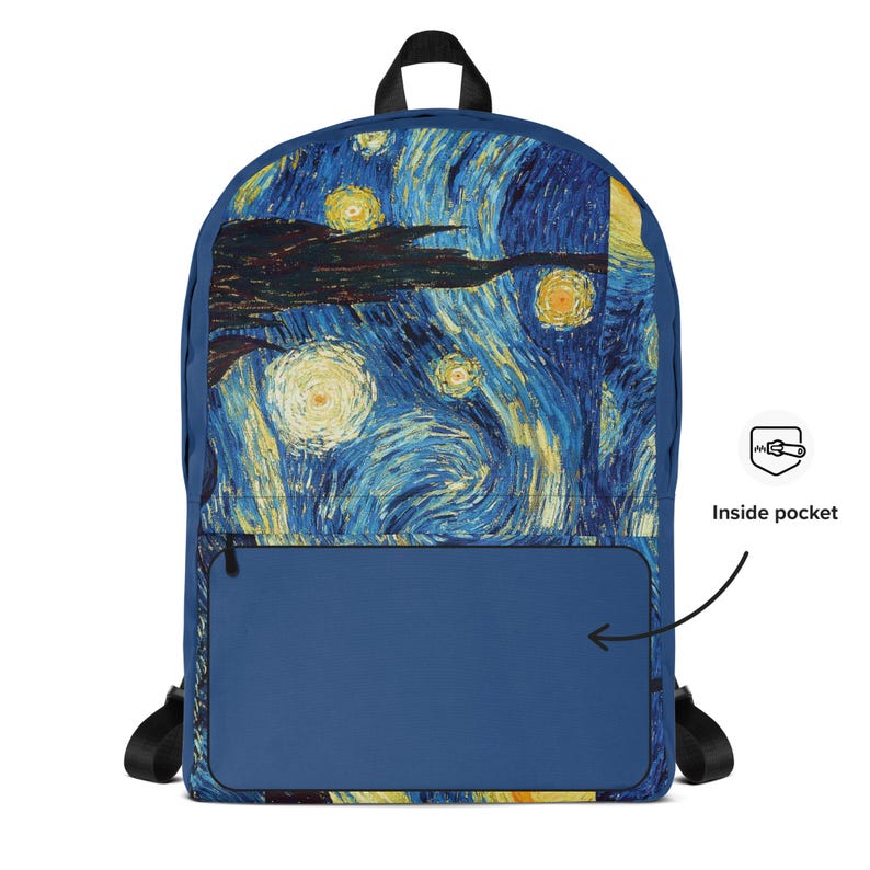 Van Gogh Inspired Starry Night Backpack - Etsy