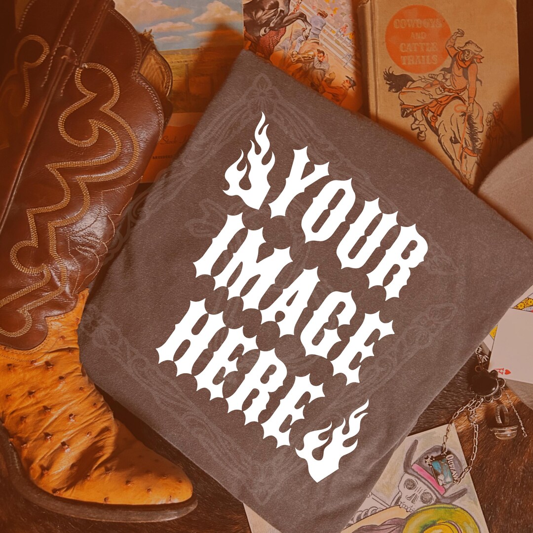 Western Alternative Shirt Mockup - Etsy