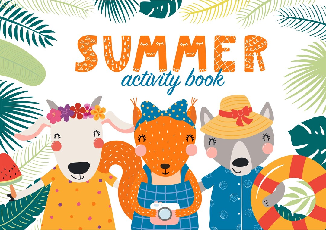 Printable Summer Activity Book for Preschoolers - Etsy