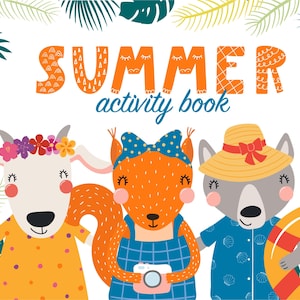 Printable Summer Activity Book for Preschoolers - Etsy