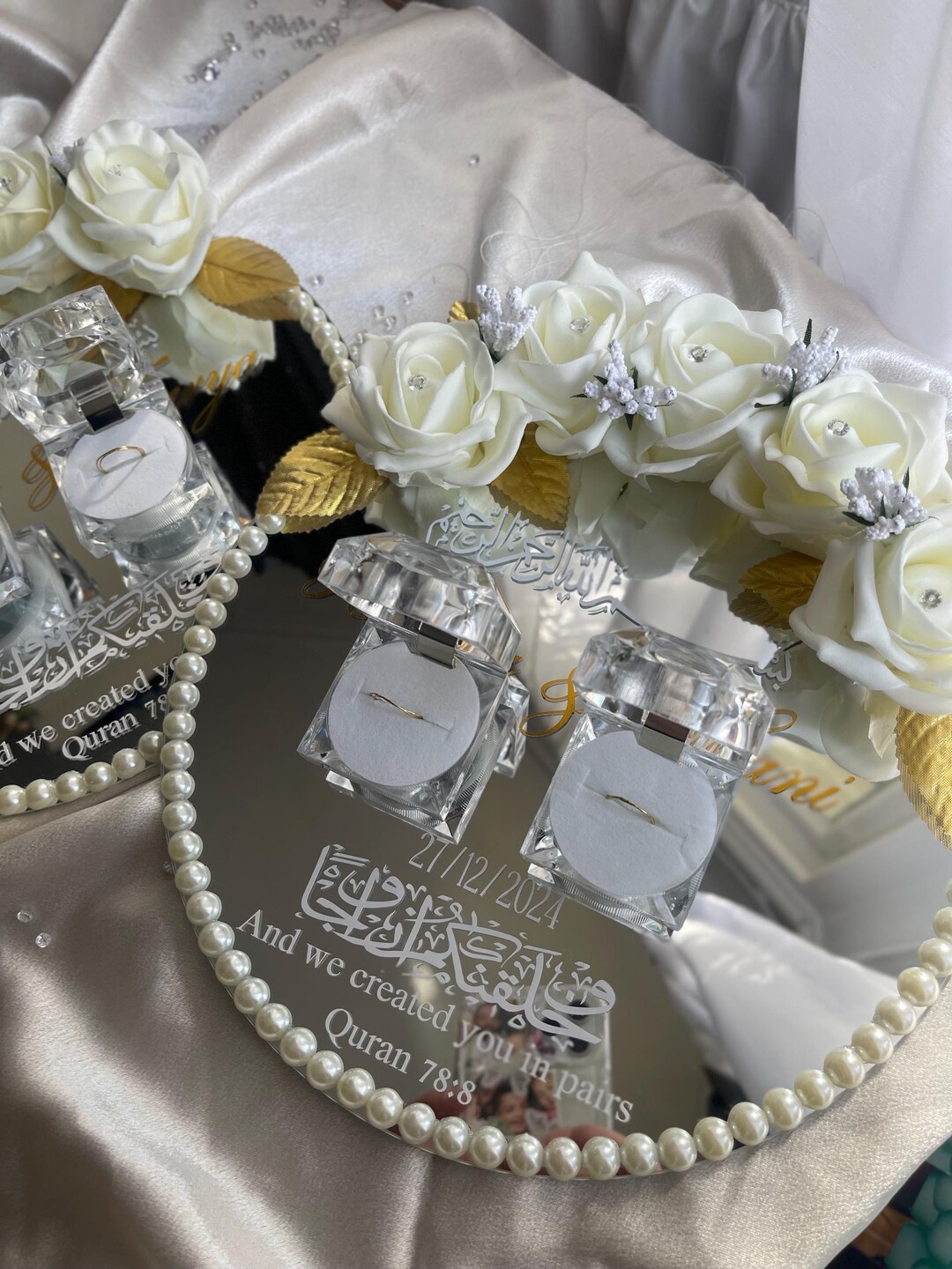 Nikkah Ring Mirror - Etsy