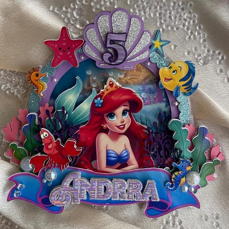 Topper sirenita - Etsy México