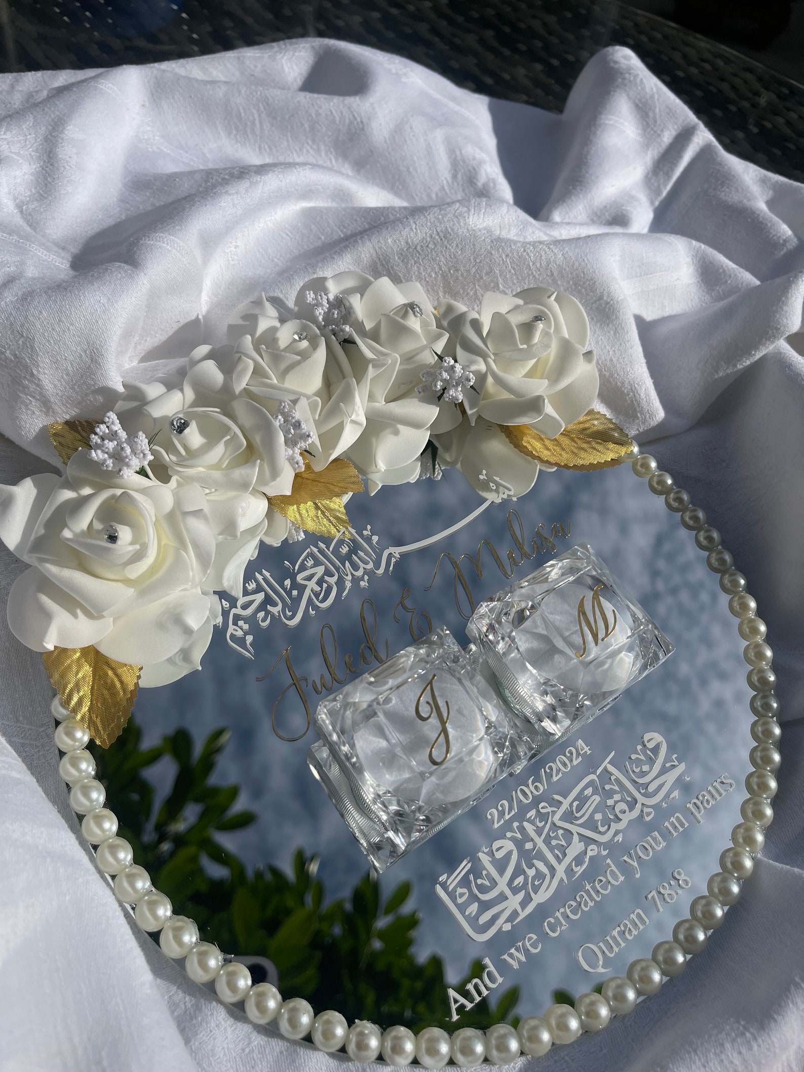 Nikkah Ring Mirror - Etsy