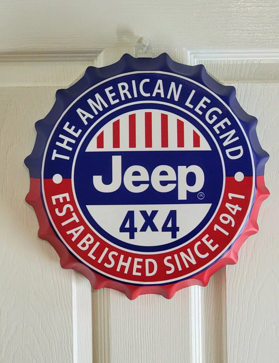 Jeep the American Legend Metal Sign Vintage Garage Wall Decor Jeep ...