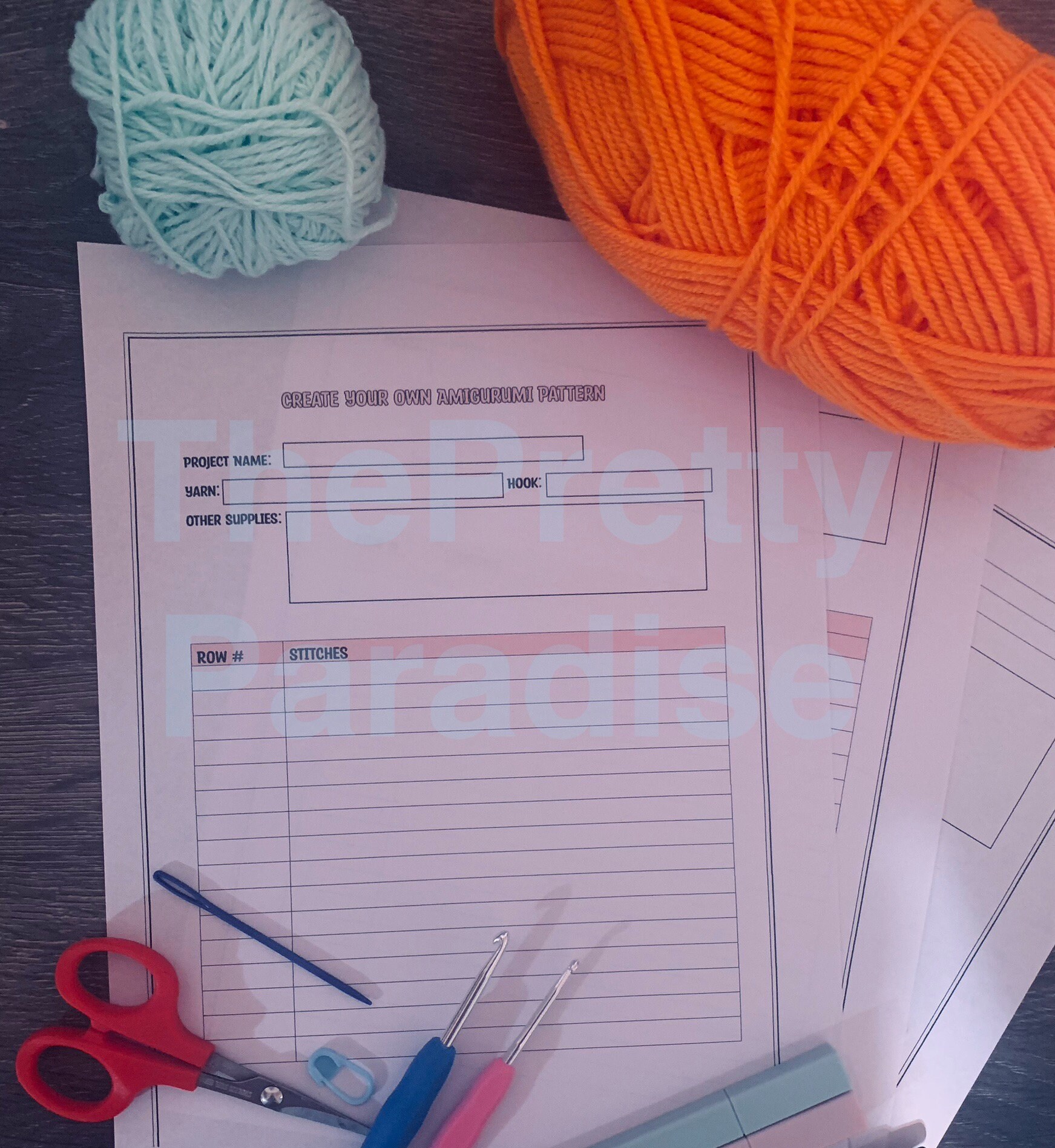 Amigurumi Pattern Template Worksheet Create Your Own Amigurumi Crochet ...