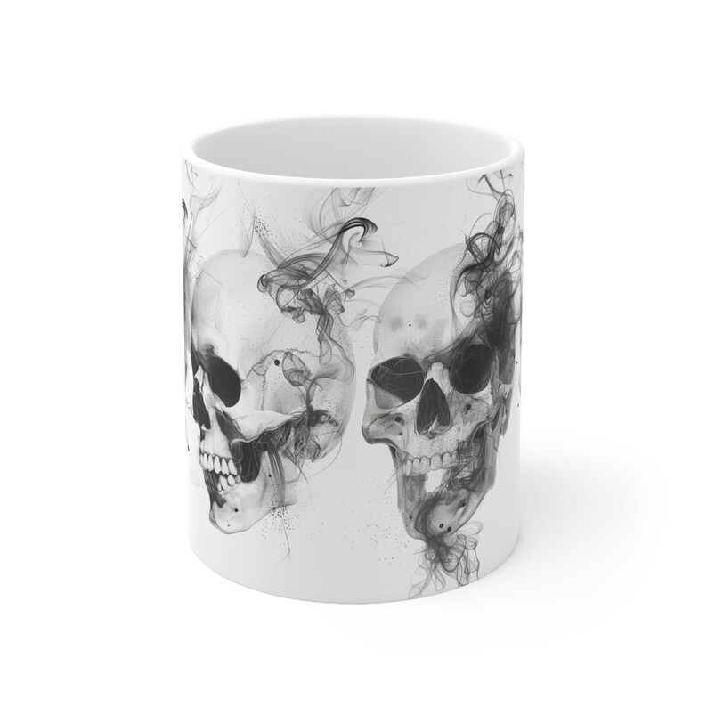 Realistic Xray Skulls Mug Black and White Mug Coffee Tea Chocolate Mug ...