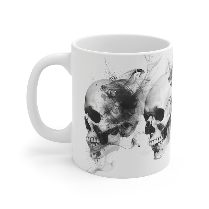 Realistic Xray Skulls Mug Black and White Mug Coffee Tea Chocolate Mug ...