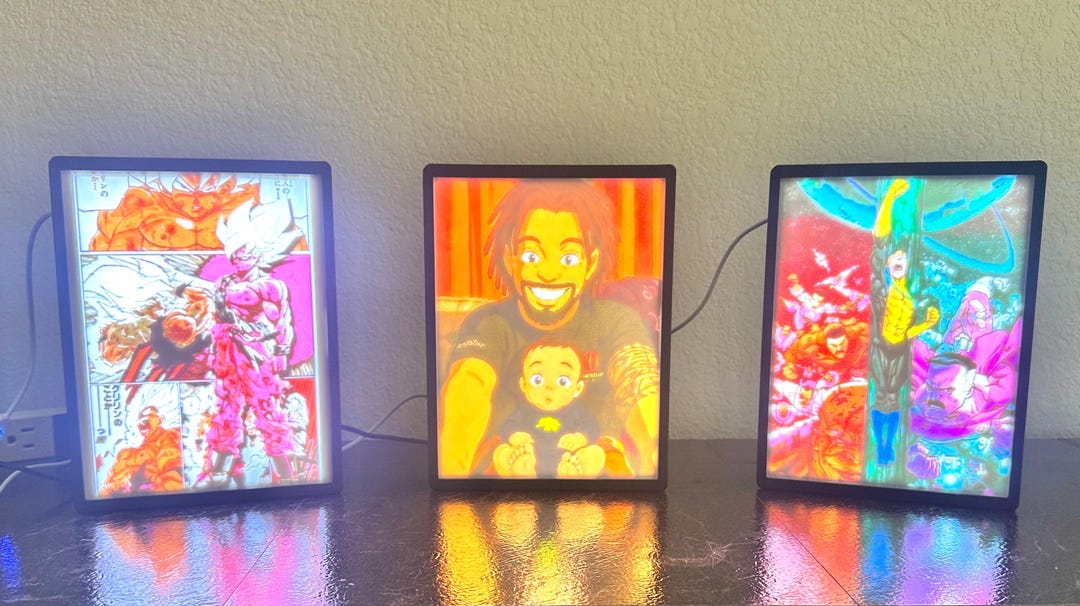 Custom Anime Lithophane: 3D Printed Backlit Art - Etsy Australia