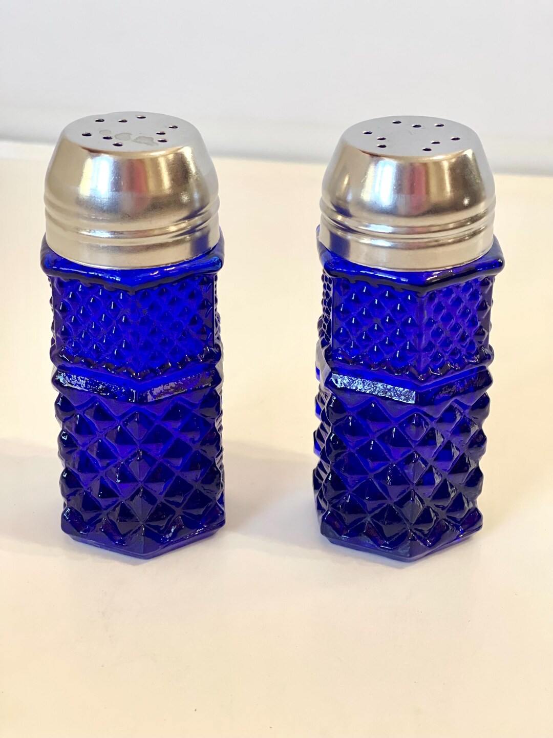 Cobalt Blue Salt Pepper Shaker Wexford Like, Made in China Vintage 90s ...