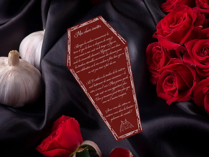 Halloween Invitation Card Template, Vampire Theme, Instant Editable ...