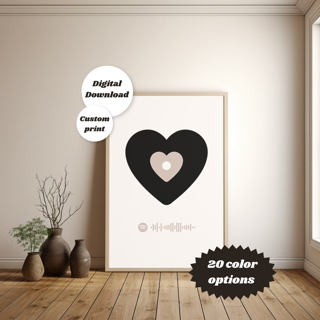 Song Poster Spotify Vinyl Poster Print Poster Wall Art Song ...