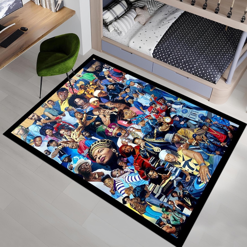 Hiphop Rug, Legends Rug,rappers Rug,music Rug,music Decor,music Room ...