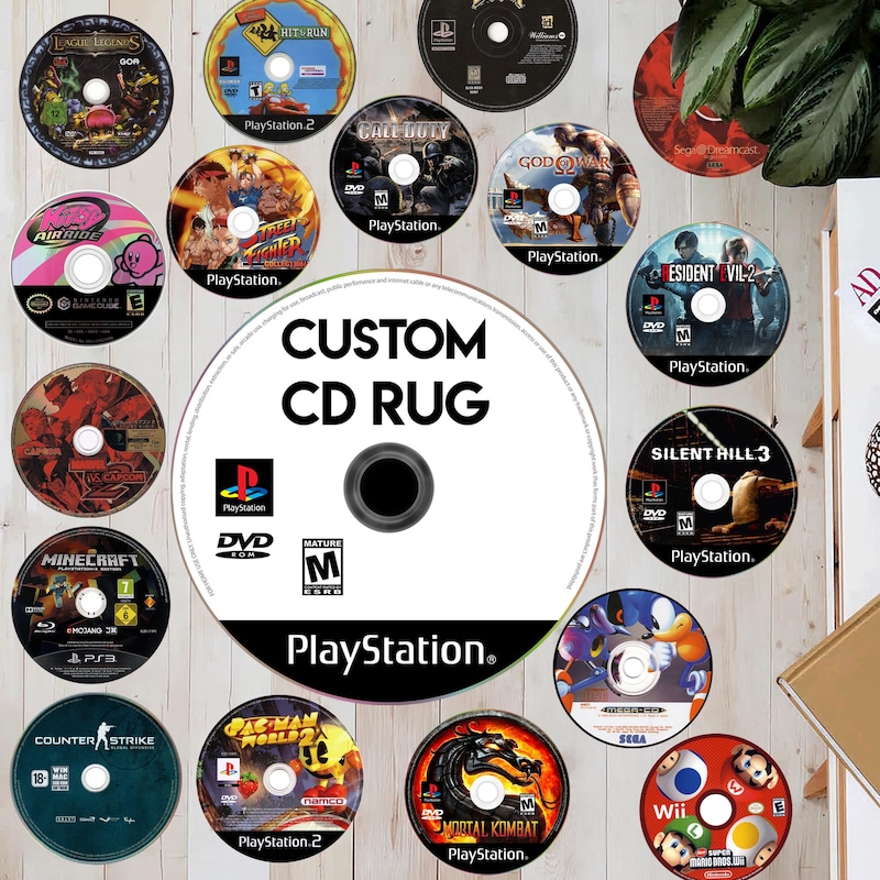 Game Disc Rug - Etsy