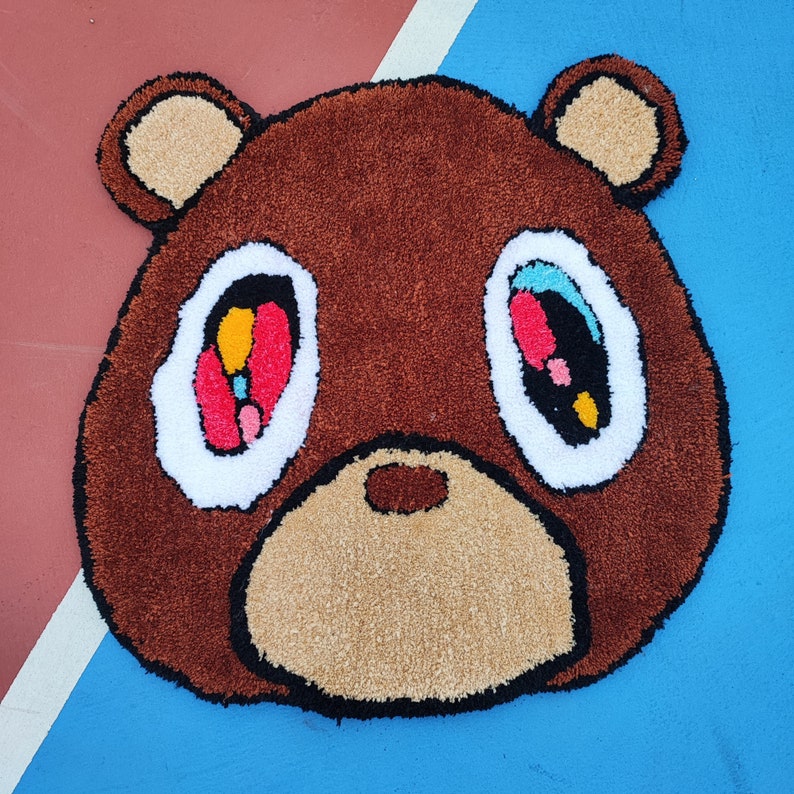 Kanye West Rug,bear Rug,nursery Rug,tufted Rug,cool Rugs,colorful Rug ...