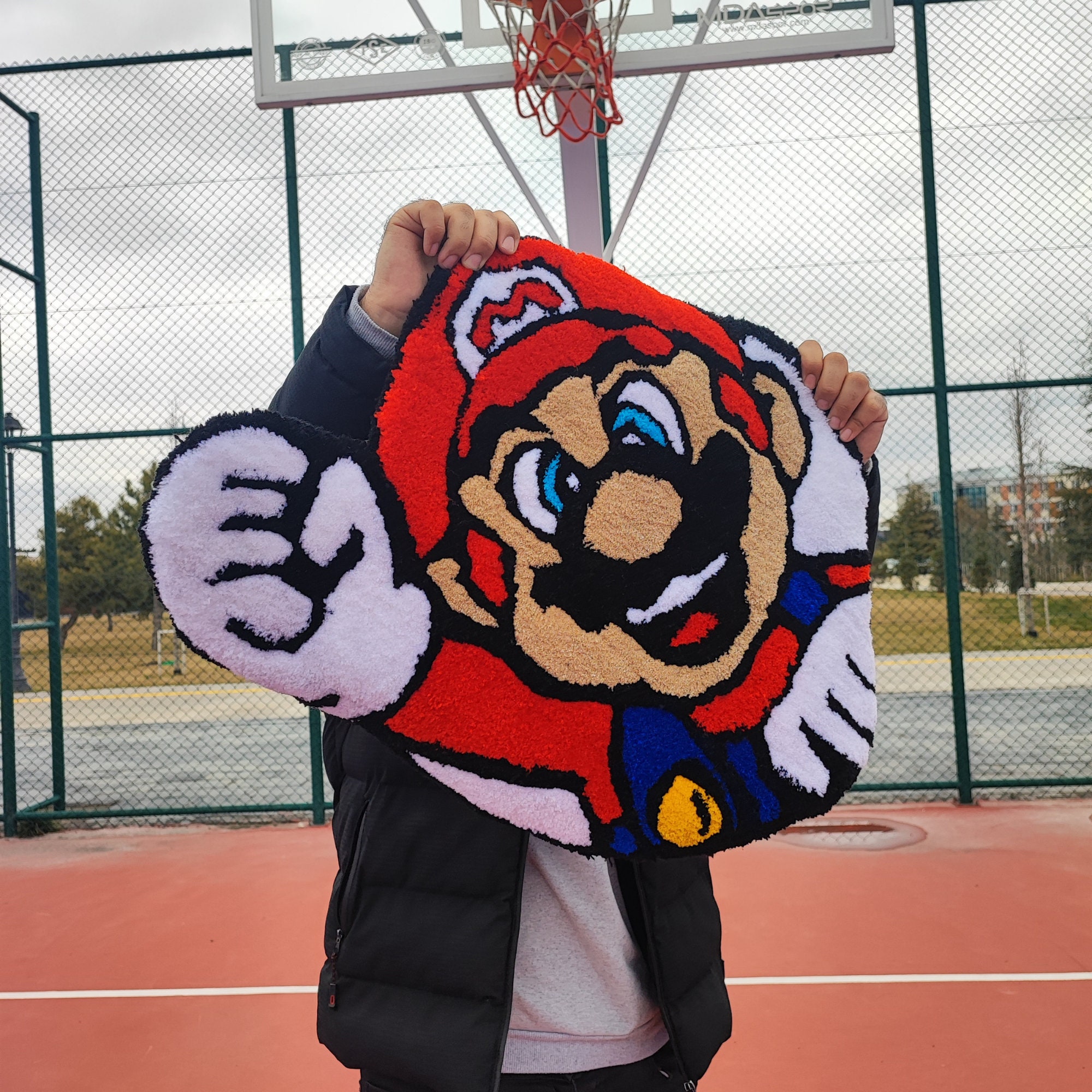 Mario Rug,cute Rug,tufted Rug,nursery Rug,cool Rugs,video Game Rug ...