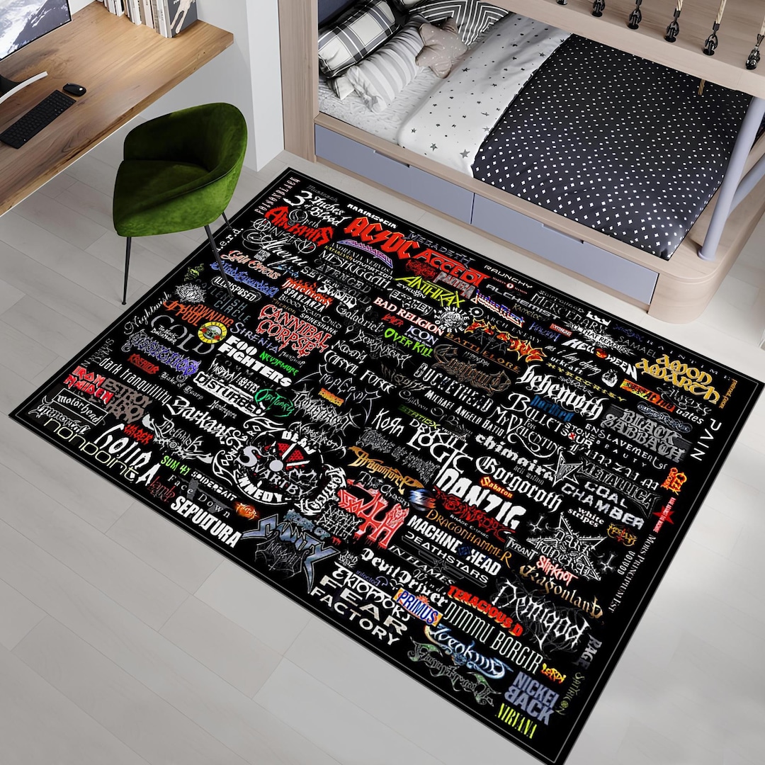 Metal Rug,rock Rug,music Rug,legend Rug,black Rug,popular Rug,music ...