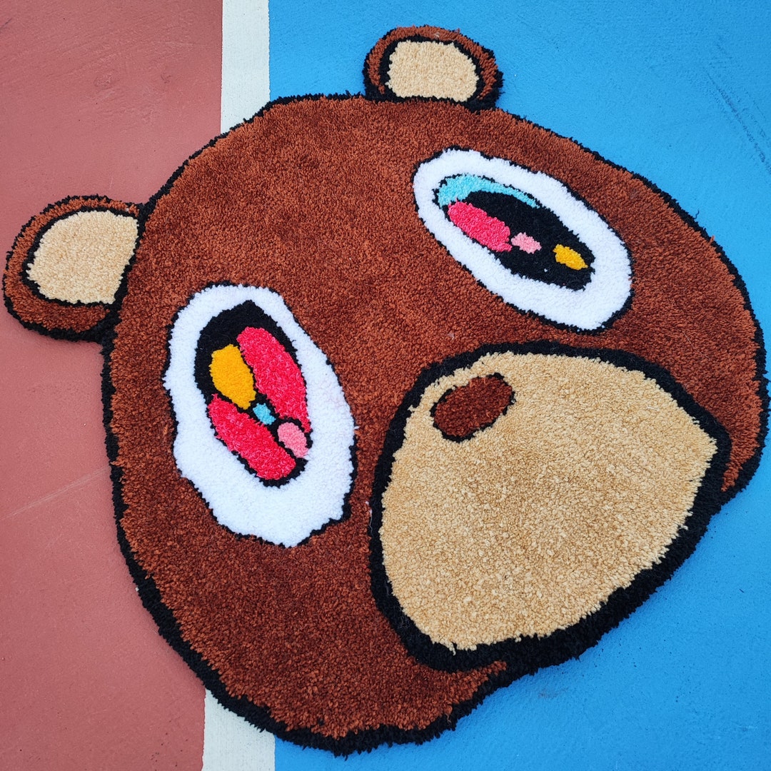 Kanye West Rug,bear Rug,nursery Rug,tufted Rug,cool Rugs,colorful Rug ...