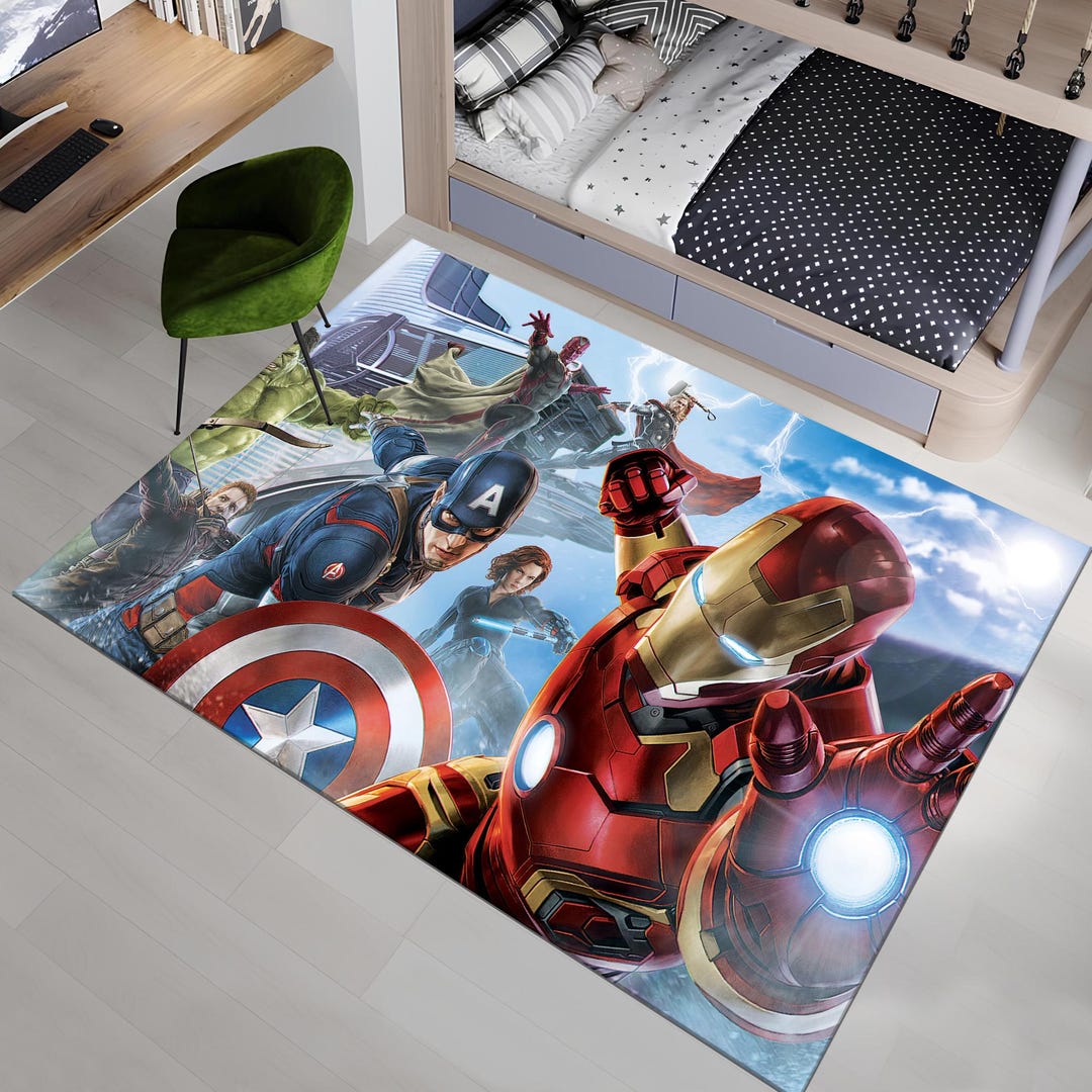 Marvel,marvel Characters Rug,movie Rug,fantastic Rug,movie Decor ...