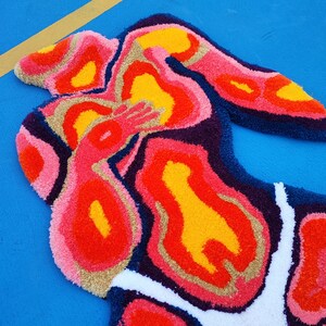 Women Body Rug,tufted Rug,female Rug,modern Rug,cool Rugs,colorful Rug ...