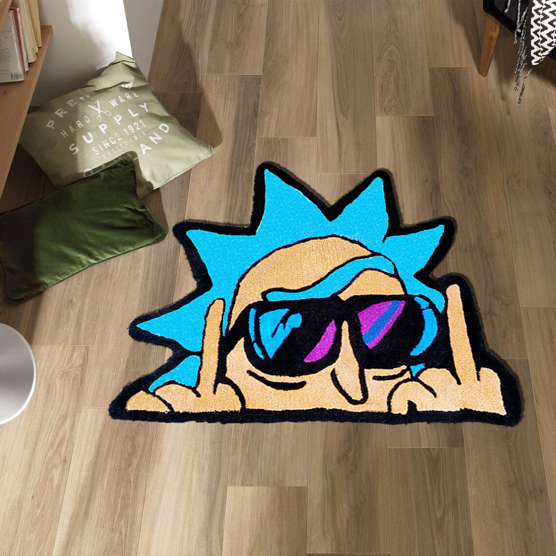Rick and Morty Rug,tufted Rug,funny Rug,cool Rugs,colorful Rug,fun Rug ...