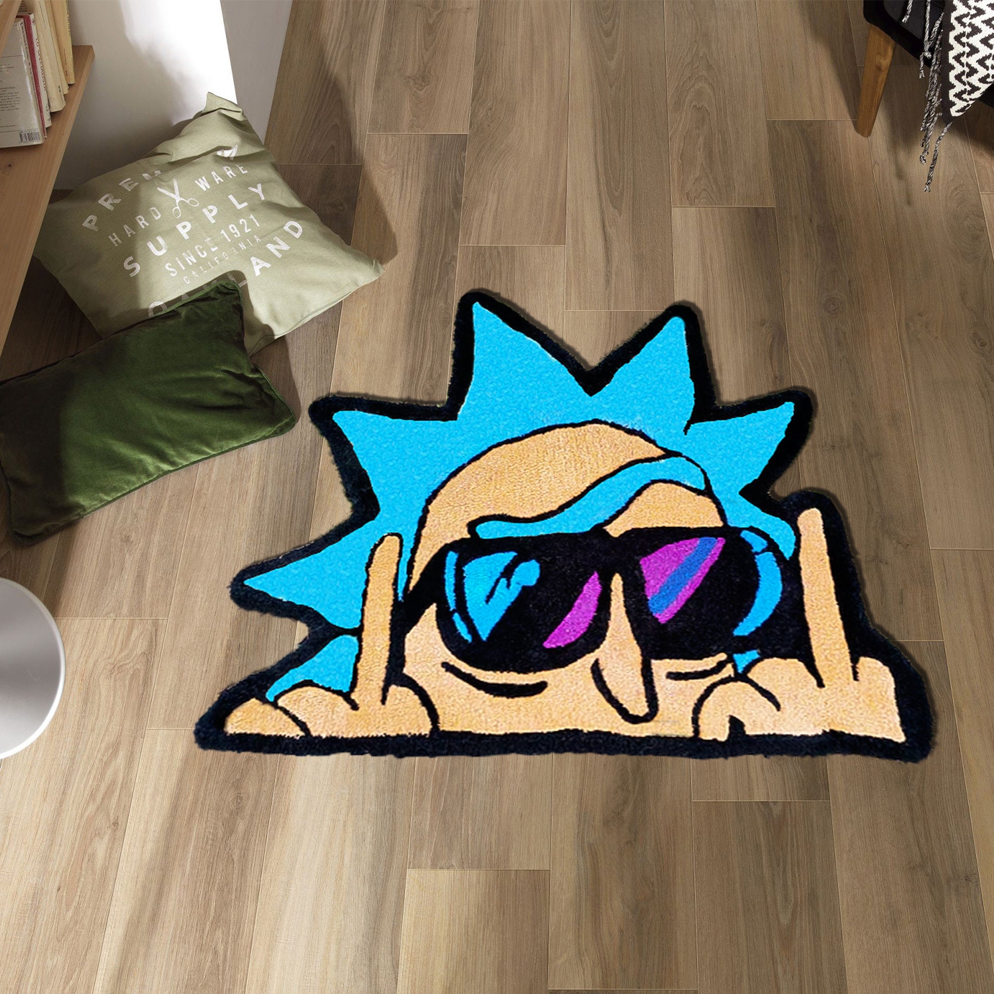 Rick and Morty Rug,tufted Rug,funny Rug,cool Rugs,colorful Rug,fun Rug ...