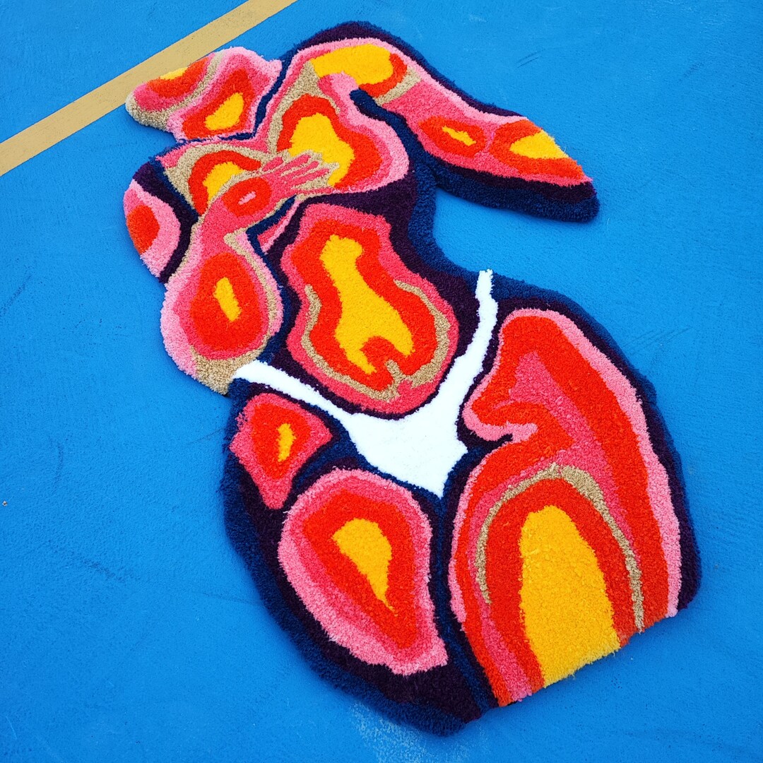 Women Body Rug,tufted Rug,female Rug,modern Rug,cool Rugs,colorful Rug ...