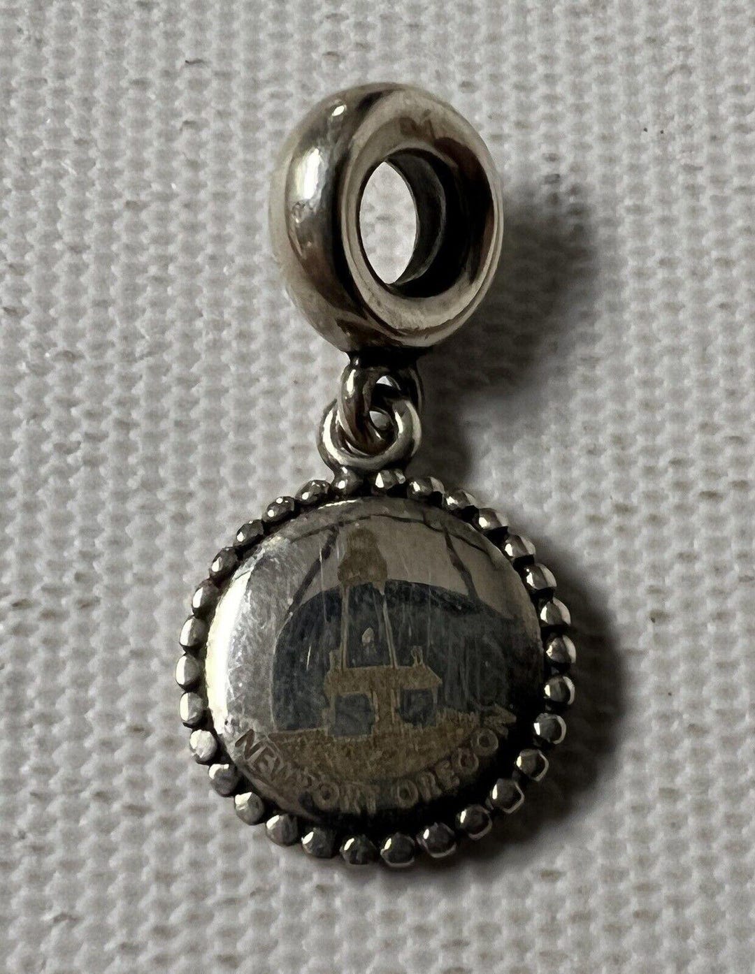 Authentic Pandora Newport Oregon Lighthouse 925 Sterling Silver Charm ...