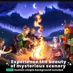 DND Party Art Commission - Adventuring Group Portrait, Custom Fantasy ...