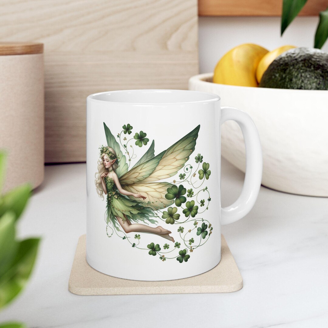 Irish Fairy Ceramic 11oz Mug Ten, Irish Fairy Mugs, Irish Theme Mugs ...