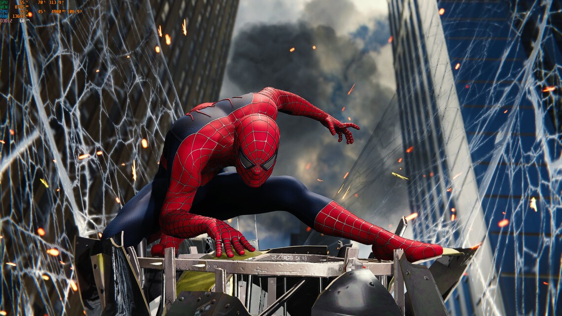 Spiderman Wallpaper Sam Raimi Suit (2004) - Etsy