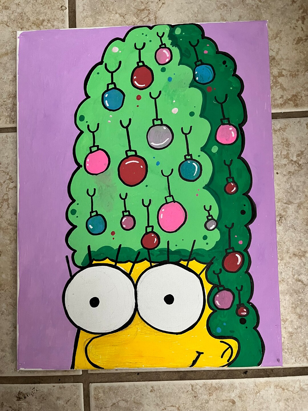 Marge Simpson Painting - Etsy