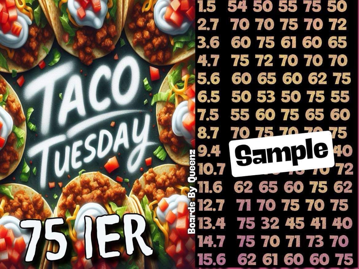 Taco Tuesday Bingo Boards - Etsy