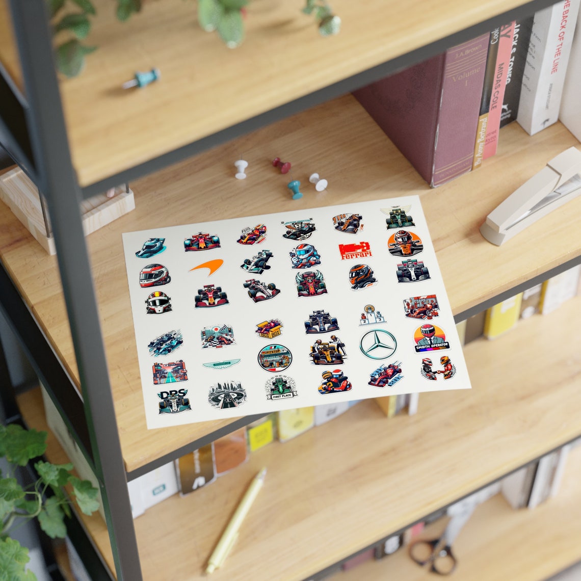 PADDOCK CLUB - Animated F1 Sticker Sheet - Etsy