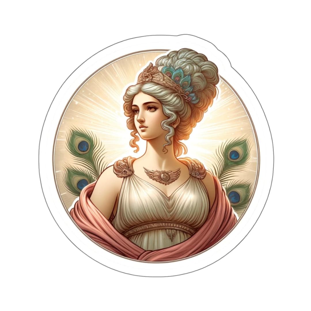 Greek Goddess Hera Sticker - Goddess of Women - Symbol of Watchfulness ...