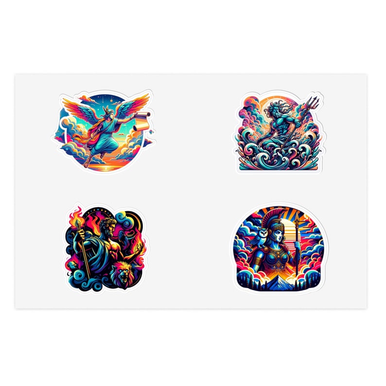 Greek Mythology Gods Sticker Sheet - Greek Gods and Goddesses -gift for ...