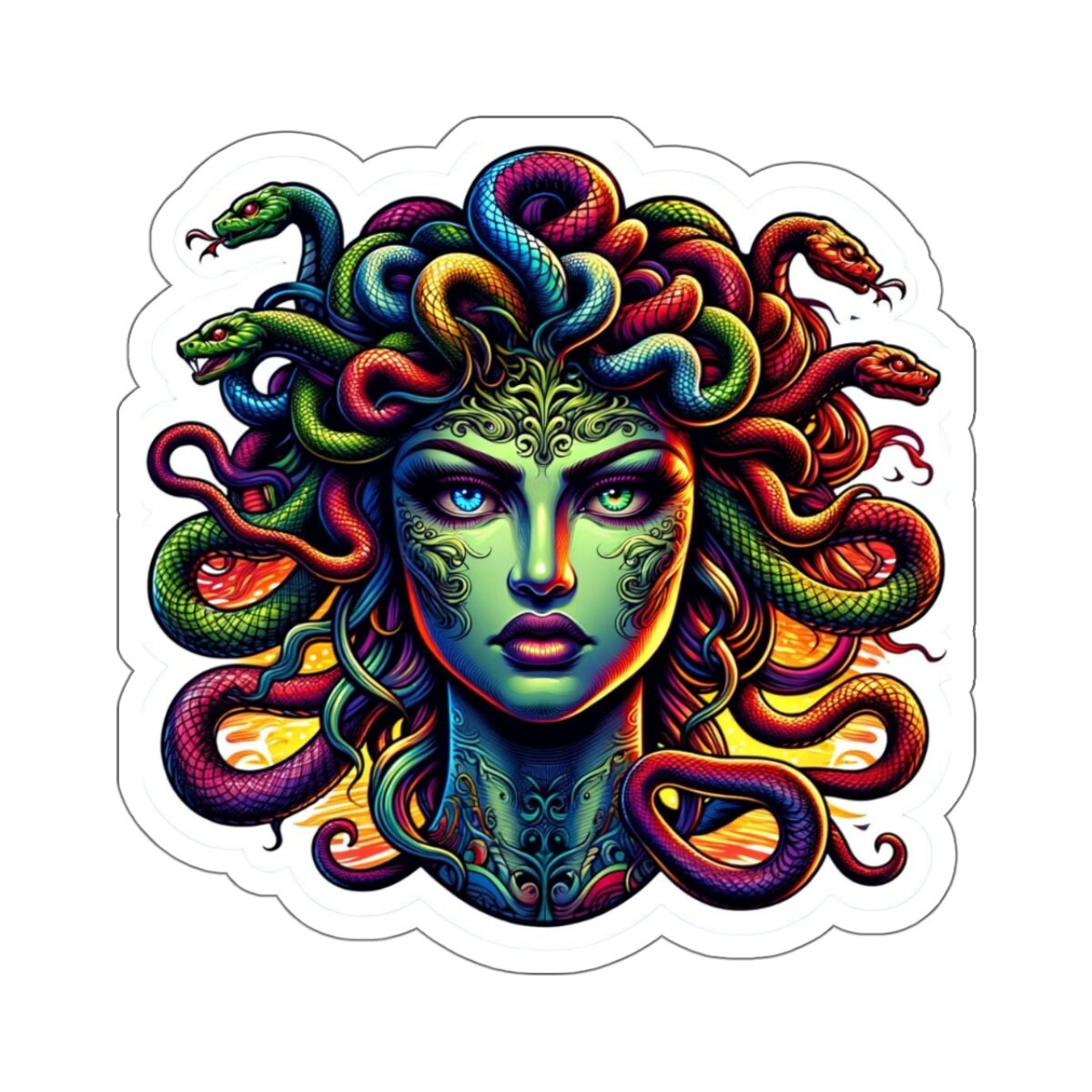 Medusa Vinyl Sticker - Greek Mythology Decal - Perfect for Mythology ...
