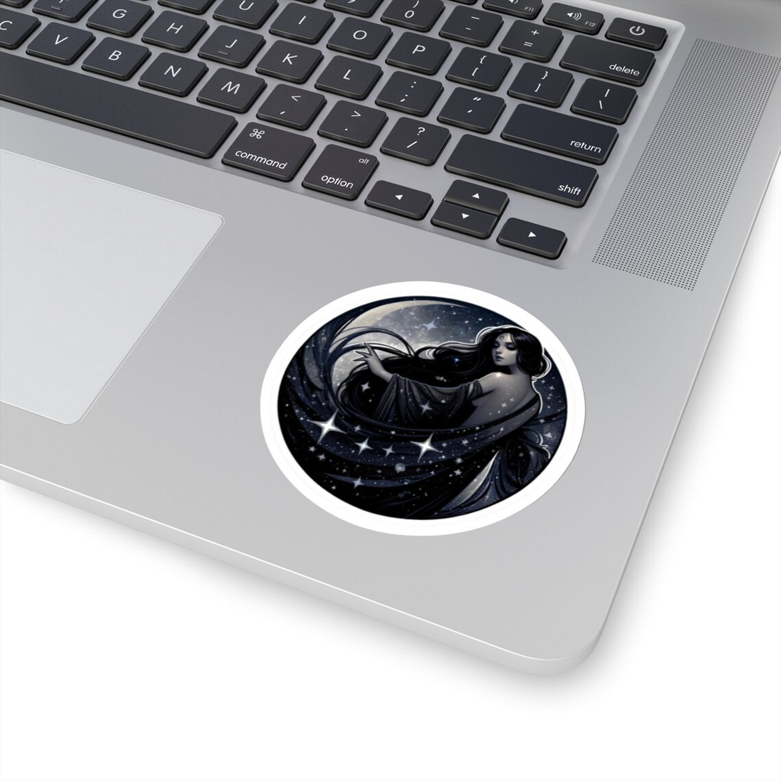 Celestial Night Goddess Nyx Sticker - Greek Mythology - Mystical Night ...